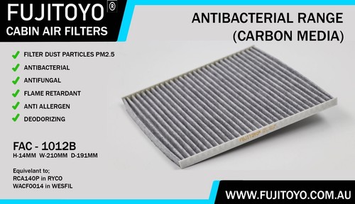 *FUJITOYO*CARBON Version Cabin Air Filter ( WACF0014/ RCA140P)TOY FAC ...