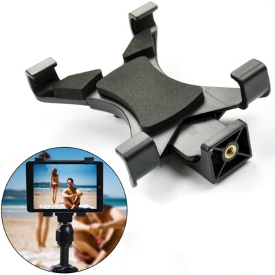Tablet Tripod Mount Clamp Holder Bracket 1/4”Thread Adapter For 7-12 ...