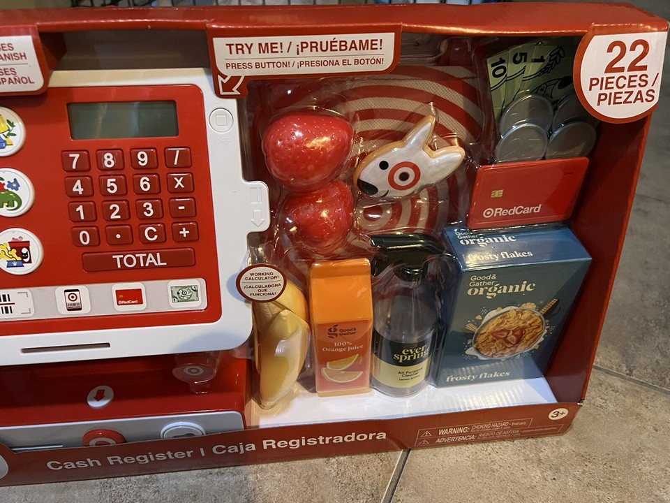 Target Store Cash Register Accessories Kids Pretend Toy Shopping Bag ...