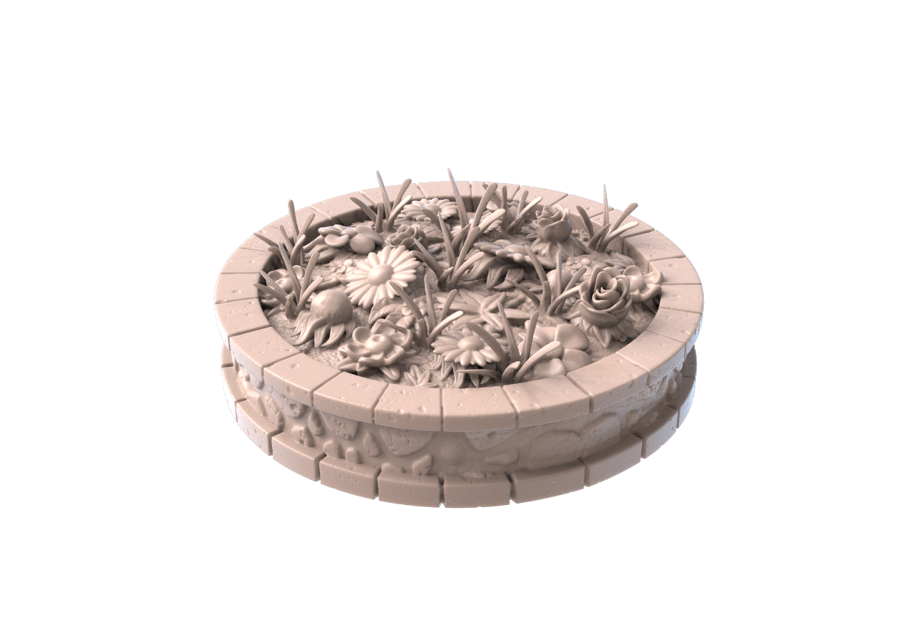 Fantasy Courtyard Palace DND Terrain Scenery Basing Scenic Diorama ...