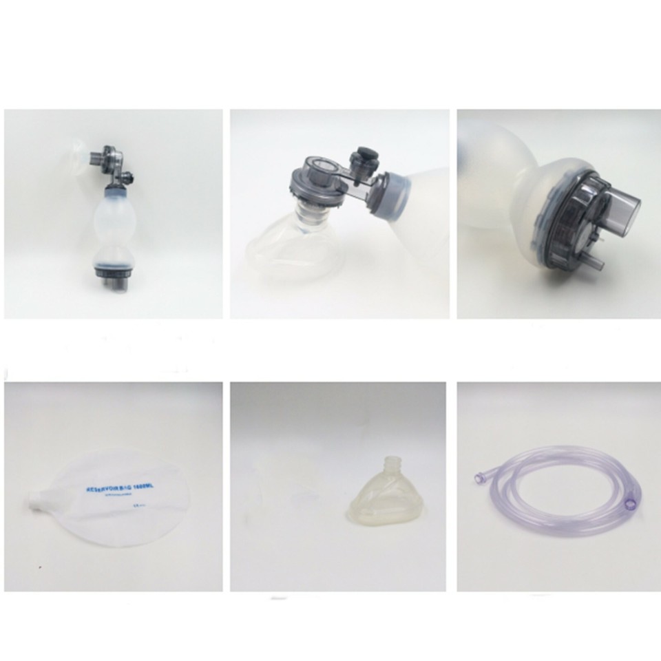 Silicon Infant CPR Mask Air Bag Breathing Ball Resuscitator Rescue Mask ...