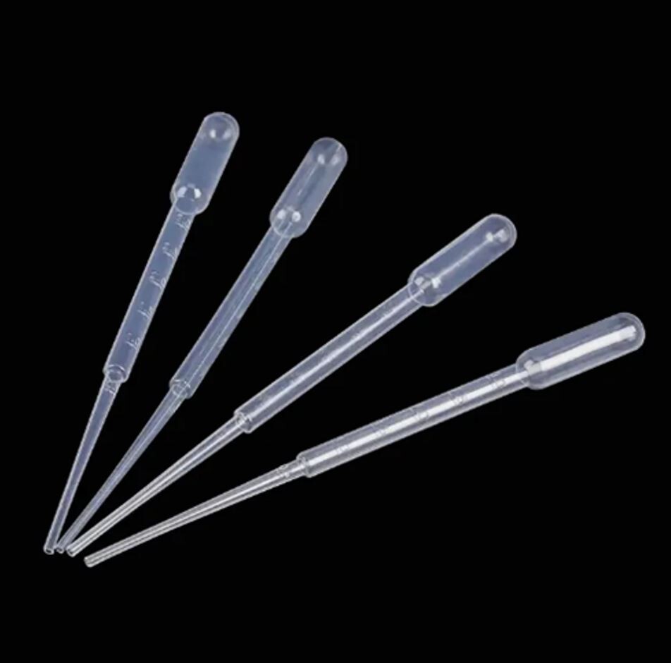 Disposable Pasteur Transfer Pipettes, Plastic, Graduated, 100pcs, 3mL ...