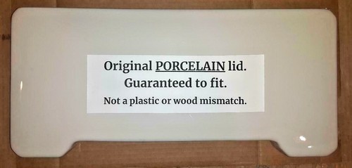 WHITE 20.75 x 9 American Standard F 4054 F4054 toilet tank commode lid ...