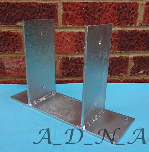 HEAVY DUTY GALVANISED"TT"TYPE/SHAPE METAL FENCE POST FOOT BRACKET ...