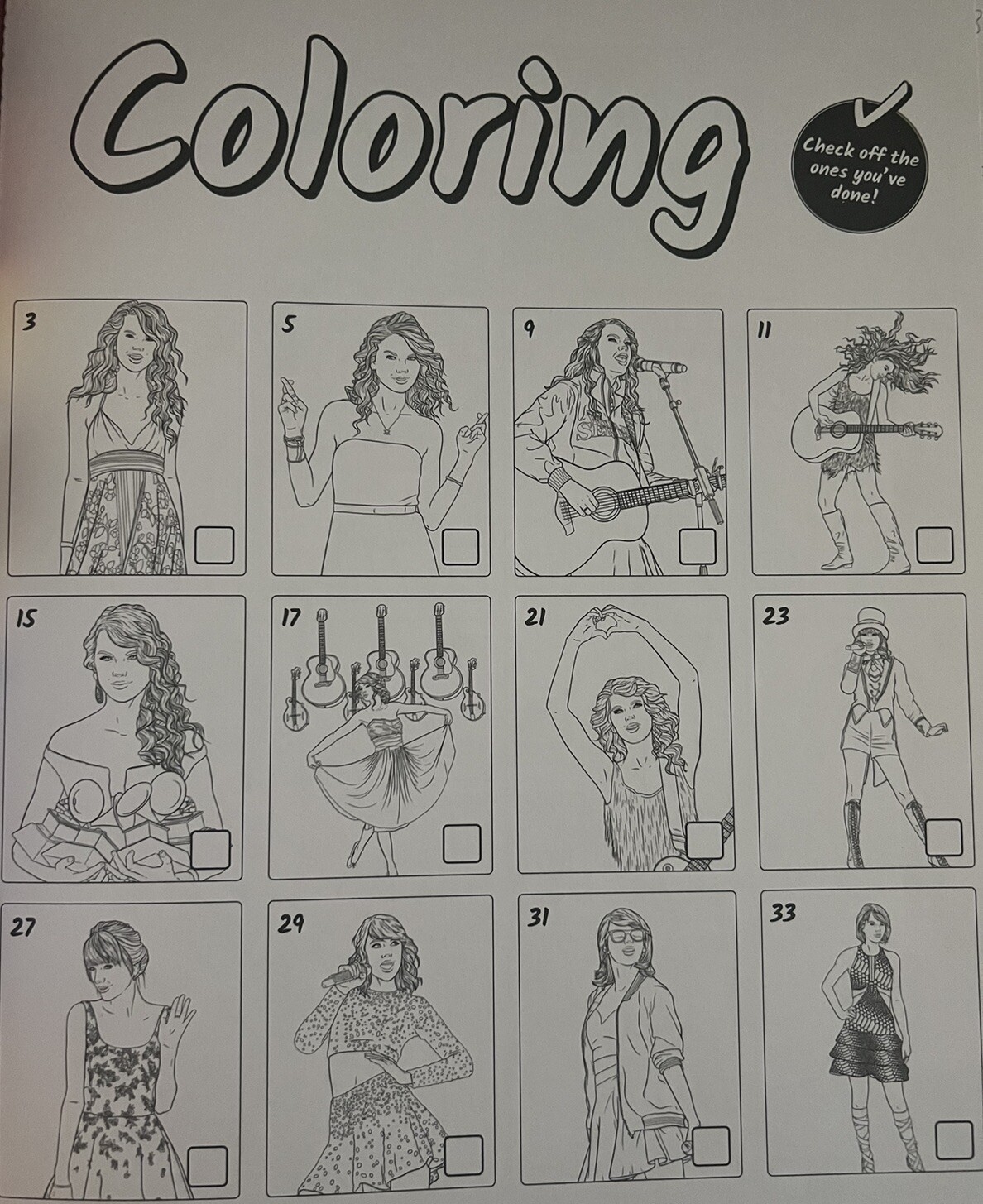 SUPER Fan-Tastic Taylor Swift Coloring & Activity Book: 30+ Coloring ...