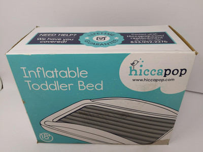 Hiccapop Inflatable Toddler Travel Bed With Safety Bumpers [4-sided ...