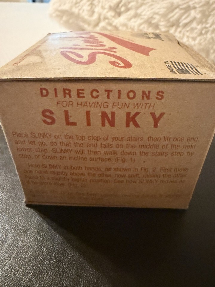Original Style Slinky Metal Toy Collectors Edition W/Box USA James ...