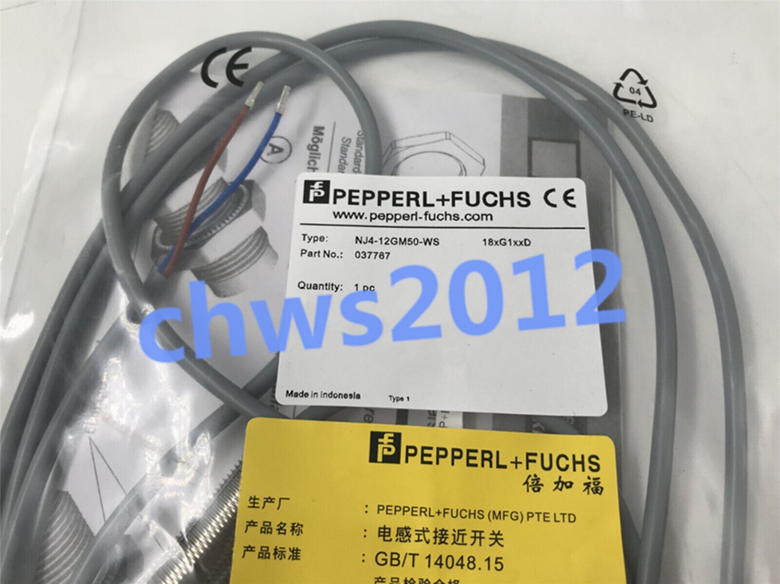 1 PCS BRAND NEW P+F Proximity switch sensor NJ4-12GM50-WS | eBay