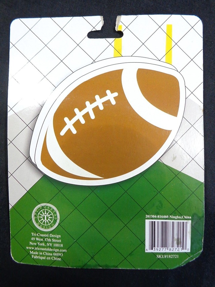 Jumbo Eraser FOOTBALL 4.5" Brown White Party Favor Sports Fan ...
