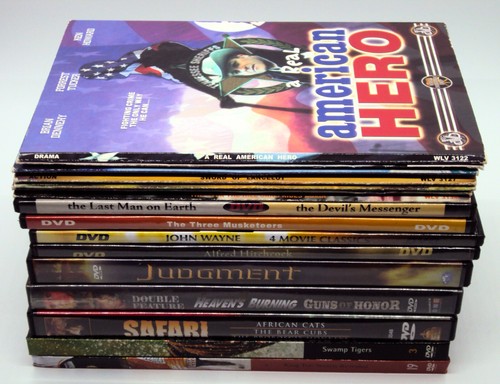 26 Movies / Episodes on 16 DVD Lot Nicholson Travolta Hitchcock John ...