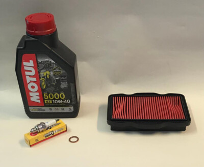 Honda CB125F GLR125 15-20 Service Kit Motul Oil Air Filter Spark Plug ...