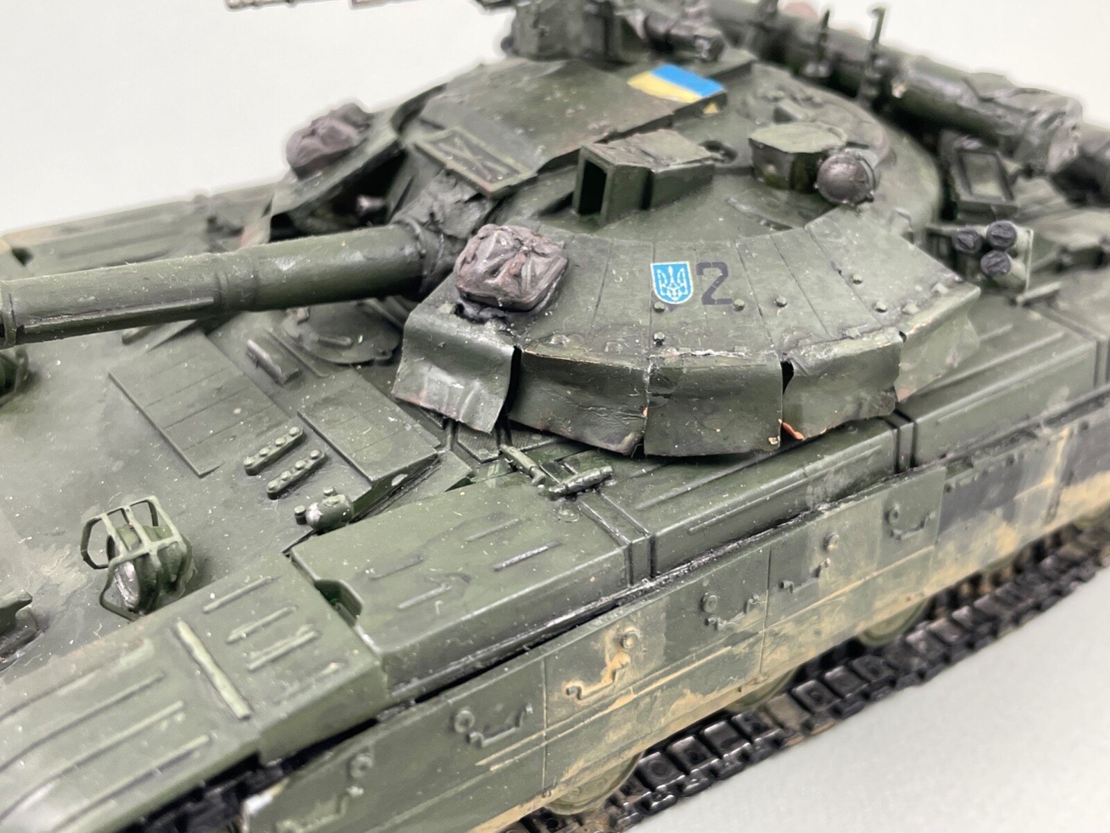 Built 1/35 Scale Tank T-64 BM Bulat Ukrainian Army SKIF, Hand painted ...
