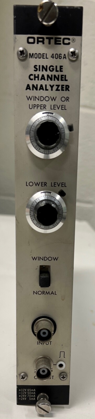 Ortec (EG&G) Single Channel Analyzer Model 406A NIM BIN /MODULE | eBay