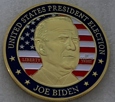 * President Joe Biden Inaugural Gold Plated Commemorative Novelty Coin ...