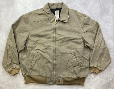 Vintage Carhartt J102 DES Desert Trucker Barn Jacket Size XL NWT | eBay