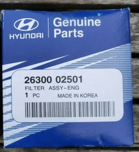 ORIGINAL Hyundai ÖLFILTER OEM 26300 02501 | eBay