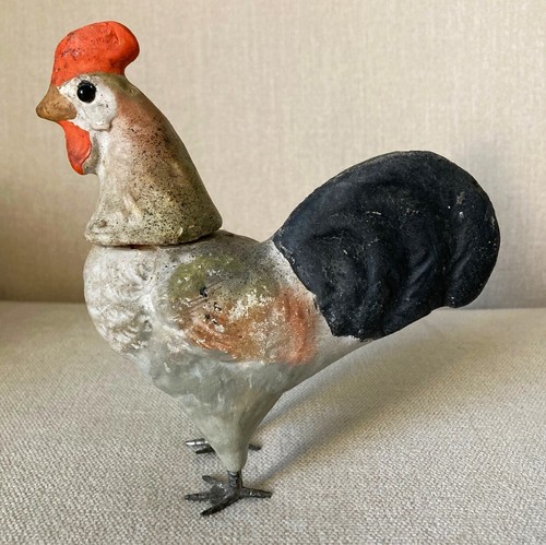Antique German Christmas Paper Mache CHICKEN HEN CANDY CONTAINER | eBay