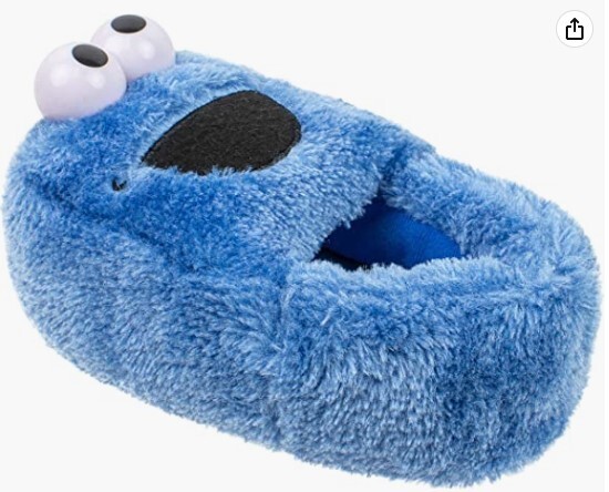 NEW WITH TAG! Toddler Sesame Street COOKIE MONSTER Slippers Size 3-4 | eBay