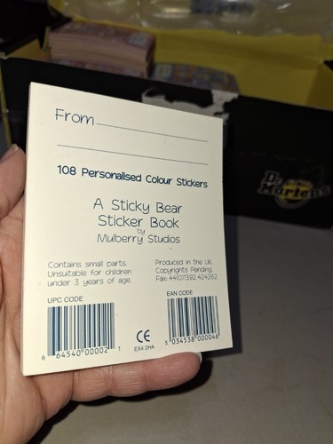 Vintage Stickers, ERICA'S,name Sticker Book,unused, Mulberry Studios ...