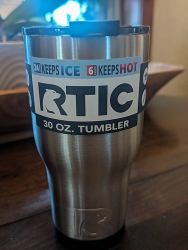 New In Box RTIC 30 oz. Stainess Steel Tumbler Mug Vacuum Insulated With ...
