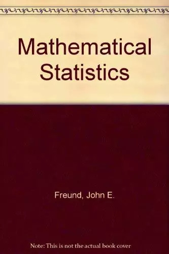 Mathematical statistics, John E. Freund | eBay