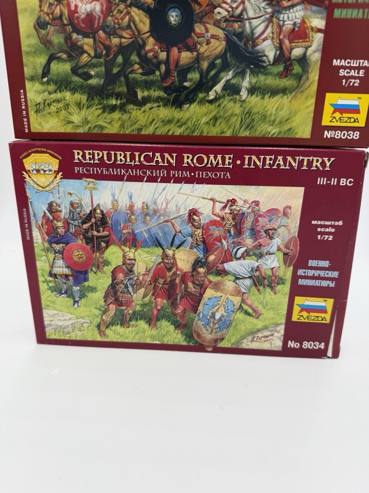 Zvezda Scale 1/72 Republican Rome Calvary & Infantry Models 2004 ...