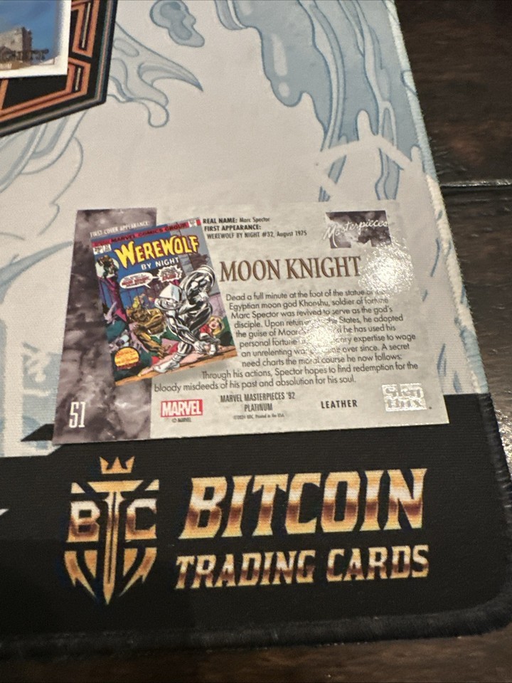 2024 Marvel Masterpieces 1992 Platinum Leather Card #51 Moon Knight | eBay
