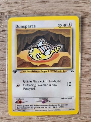 Dunsparce - 1st Edition Neo Discovery - 54/75 - Common - Pokemon Card ...