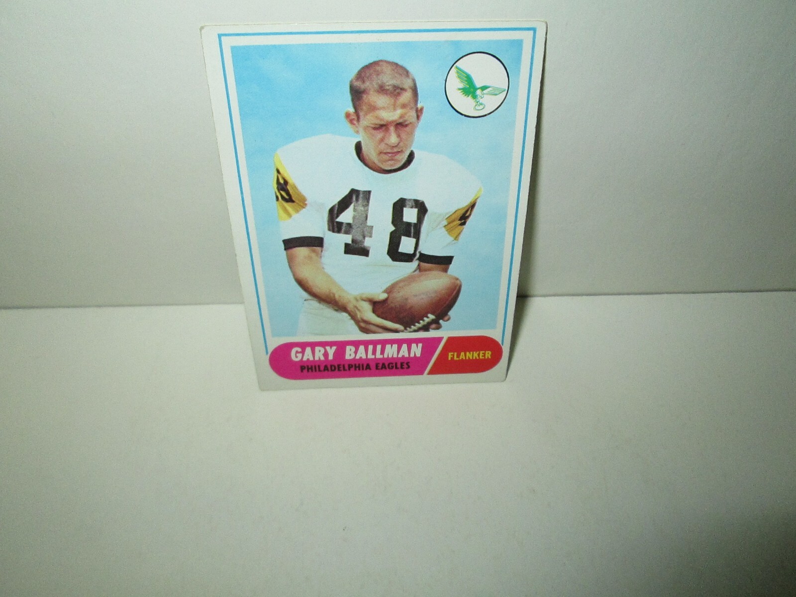 GARY BALLMAN 1968 FOOTBALL CARD Topps #58 Vintage PHILADELPHIA EAGLES ...