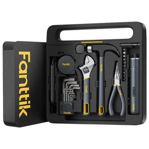 FANTTIK TOOL KIT SET ELECTRIC SCREWDRIVER WRENCH FANATIK HOUSEHOLD DIY ...