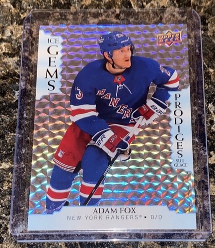 2023-24 Upper Deck Tim Hortons Adam Fox Ice Gems Rare Insert New York ...