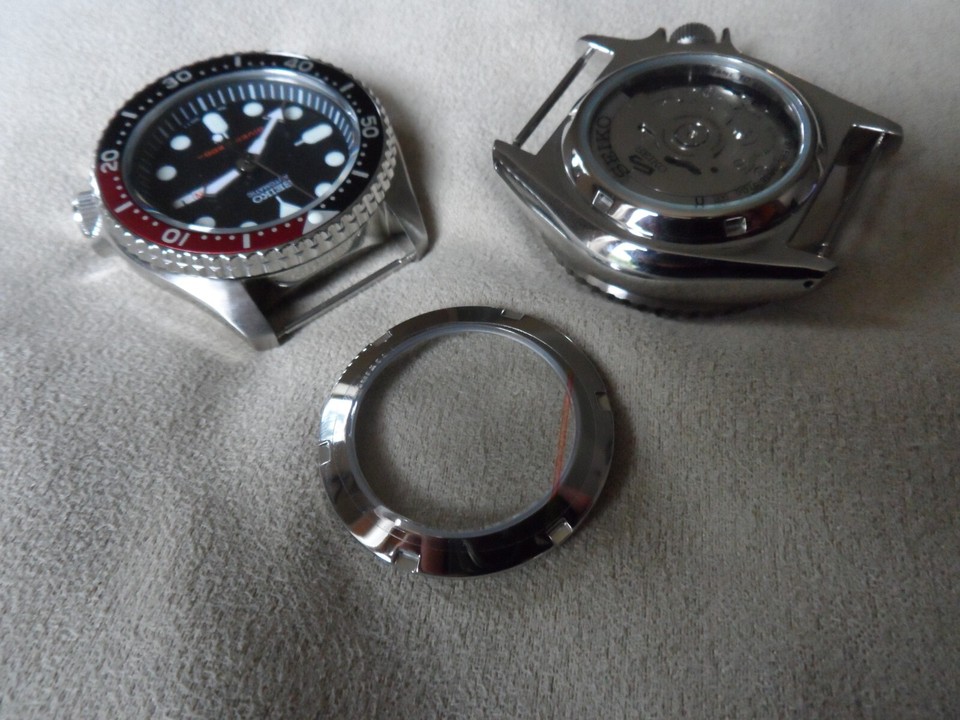 Transparent Case back for Seiko SKX, SRPD, SNZF Turtle, Samurai 6309 ...