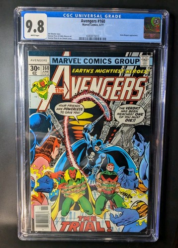 The Avengers #160 (Marvel Comics 1977) CGC 9.8, WHITE PAGES, Grim ...