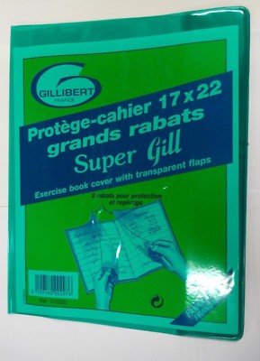 Back To School Gillibert France Green Crystal Notebook Cover 17x22 With ...