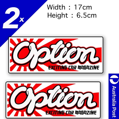 OPTION Magazine, JDM Japan Option Drift OSAKA Banner Sticker | eBay ...