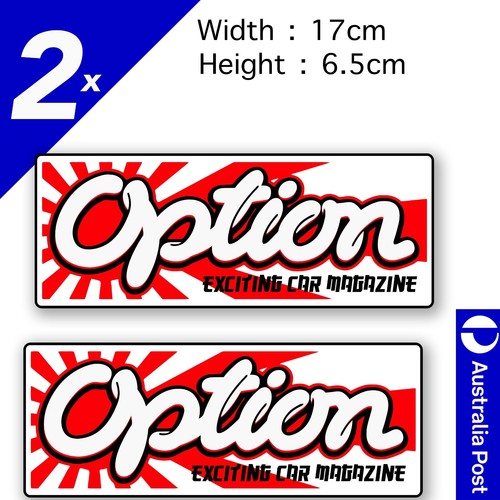 OPTION Magazine, JDM Japan Option Drift OSAKA Banner Sticker | eBay