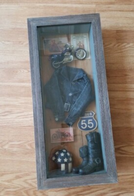 THE WINDOW PANE CURIO COLLECTION MOTORCYCLE MODEL #182235 PRODUCTION ...