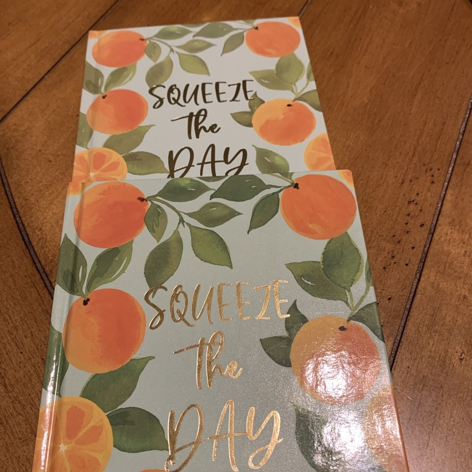 Jot Journal Squeeze The Day. Oranges Set Of 2 | eBay