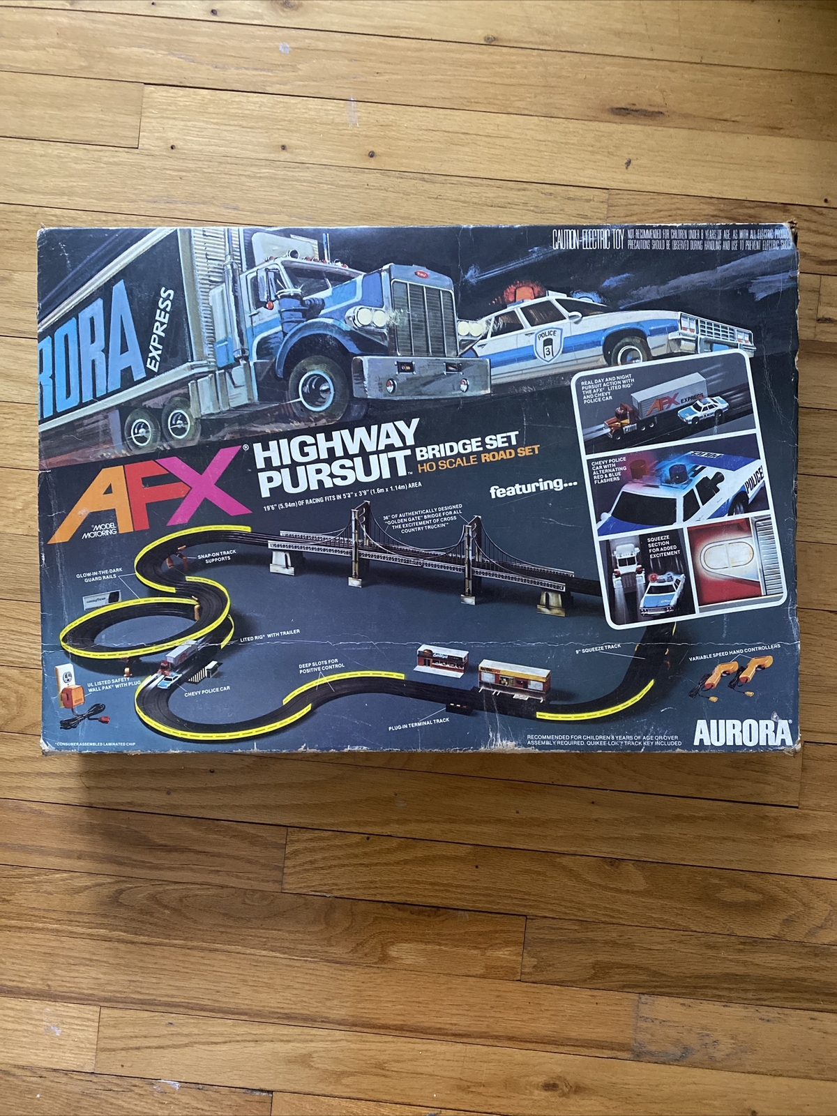 Vintage Aurora AFX HIGHWAY PATROL Electric HO Racing set RARE!!!!! | eBay