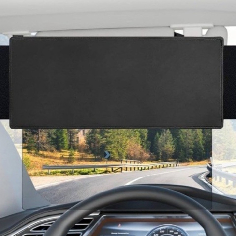 Universal Car Sun Visor Extender Shield Anti Glare Extension Driving ...