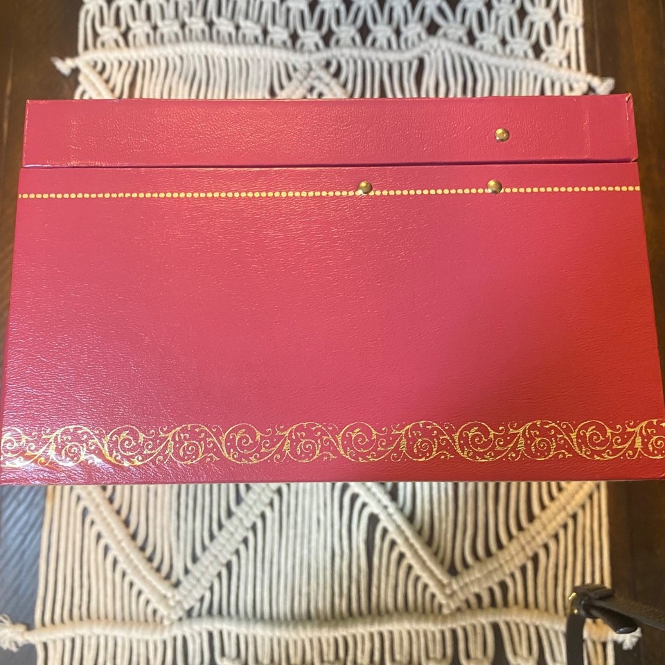 Mid-Century Vintage MELE Pink W/ ivory Interior 3 Tier Jewelry Box W ...