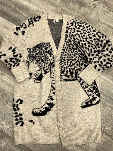 Anthropology Leopard Cardigan Size XL Moth Lucerne | eBay