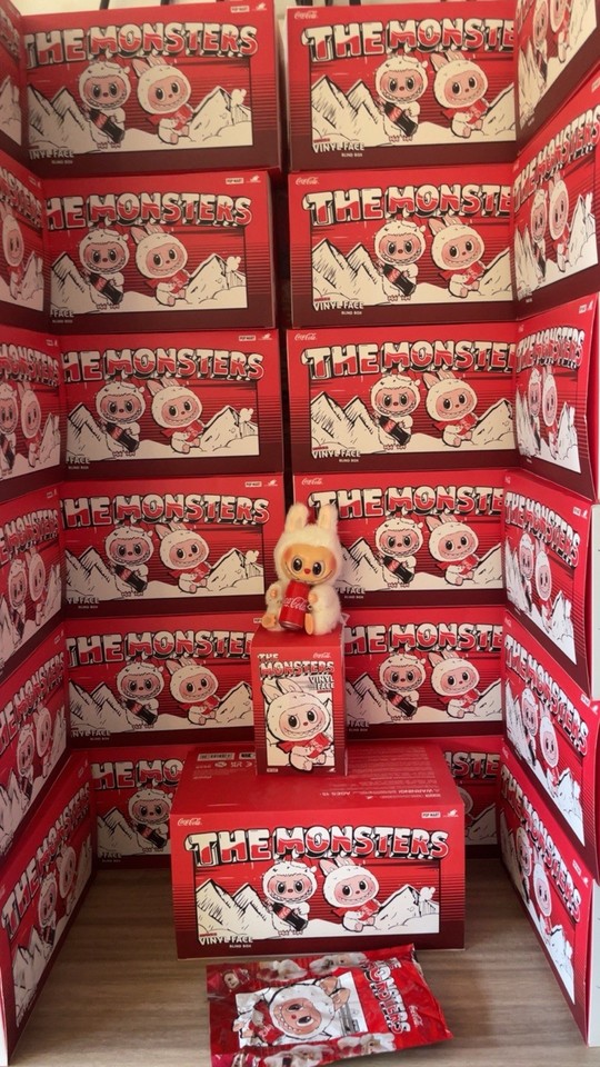 Popmart Coca-Cola lafufu Labu Monsters Vinyl Plush Stuffed Toy New in ...