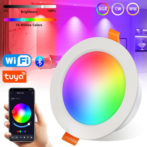 4 Inch Smart LED Recessed Lighting RGBCW Color Changing Ceiling Lights ...