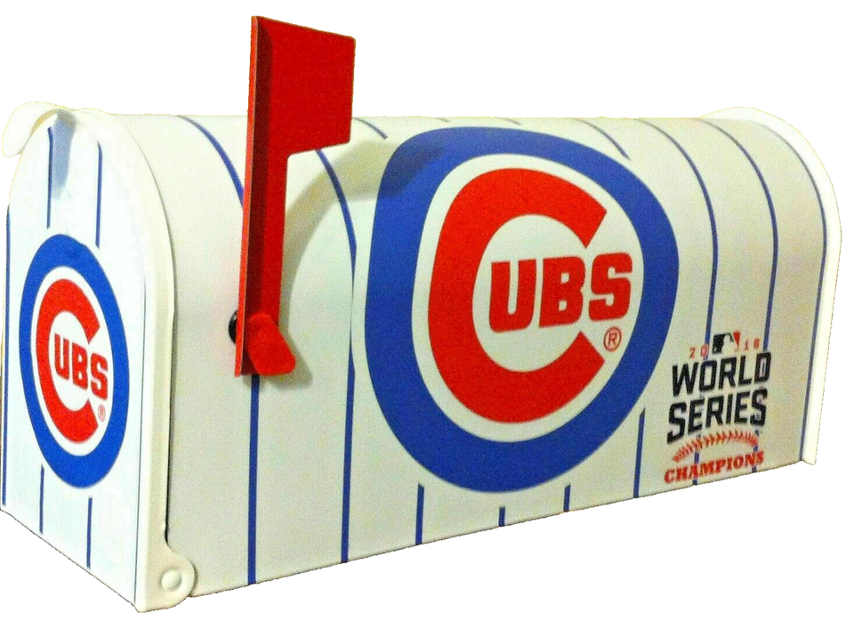 CHICAGO CUBS MAILBOX~World Series Champs~JERSEYS~HELMETS~HATS | eBay