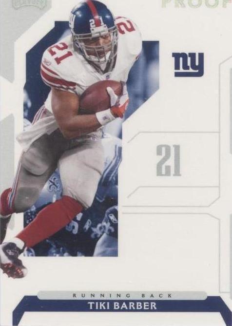 2006 Playoff NFL Playoffs - Tiki Barber #63 Silver Proof /250 for sale ...