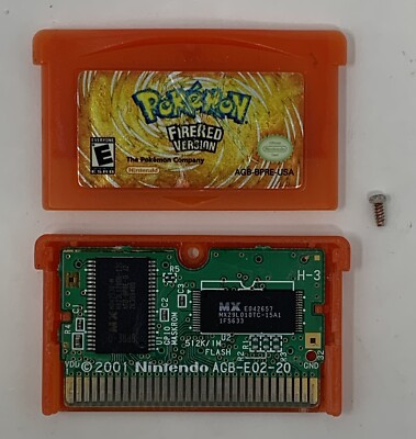 Pokemon: Fire Red Version (Game Boy Advance, 2004) Authentic Genuine ...