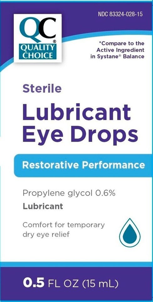 4 X QC Lubricant Eye Drops Restorative Performance 15 ml (Compare to ...