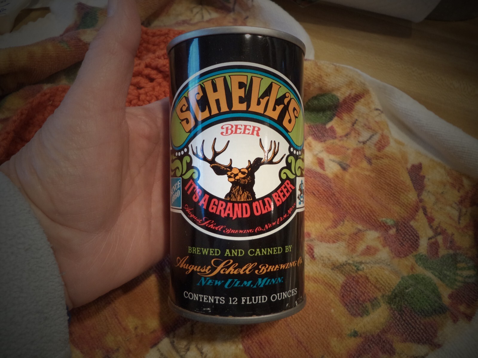 SCHELL'S BEER 12 OZ STRAIGHT EDGE STEEL CAN AUGUST SCHELL BREWING, NEW ...