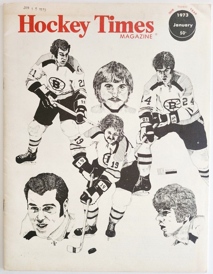 1973 Hockey Times Magazine Vintage January Issue NHL Sports Bruins DWG5 ...